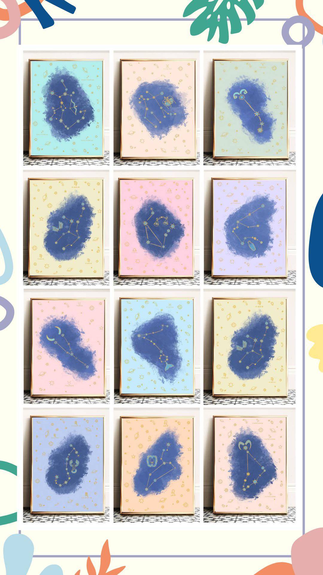 Constellation Poster Set | Scrolller