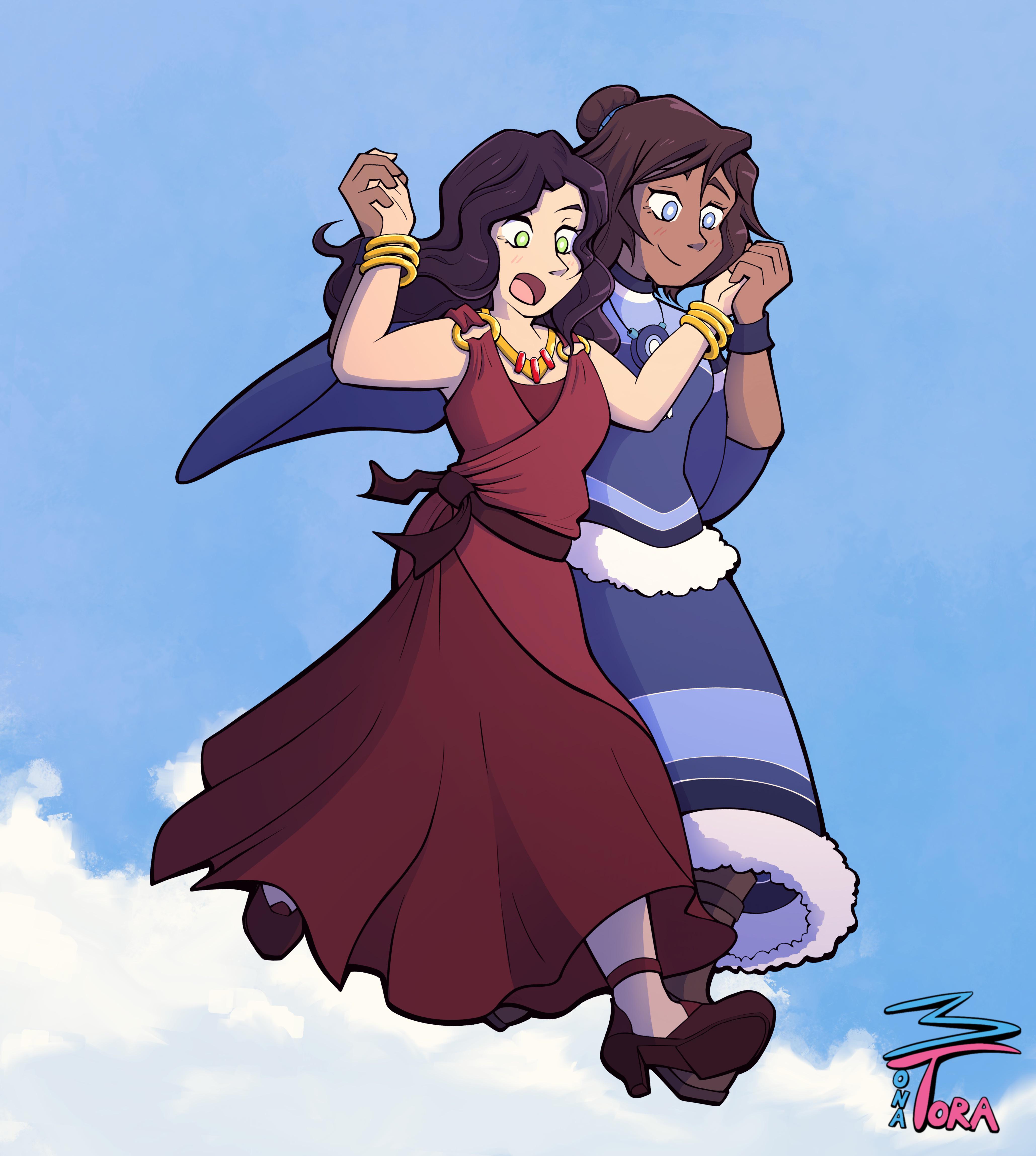 [MonaToraArts] Korrasami x Howls Moving Castle Fan Art | Scrolller