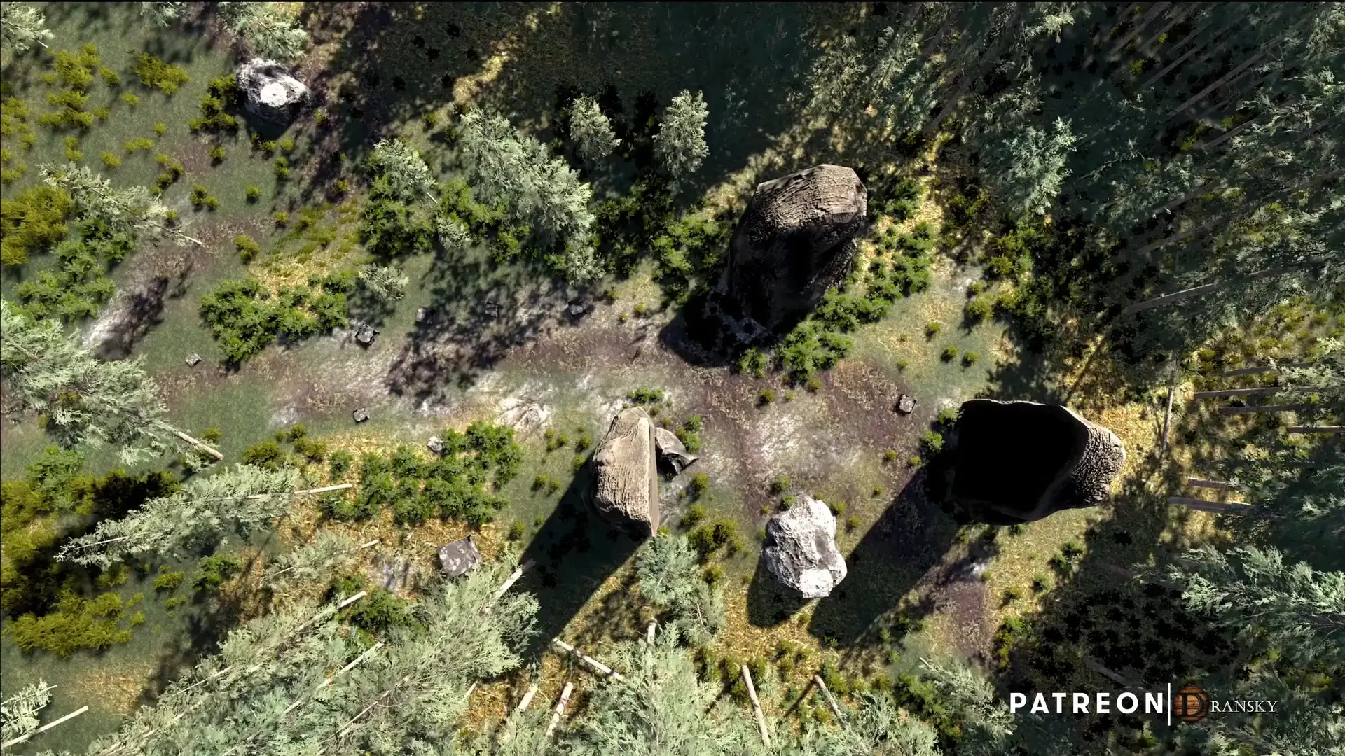 [OC] Animated Druidic Circle Battlemap – Stone Circles, Glowing Runes, and More! | Scrolller