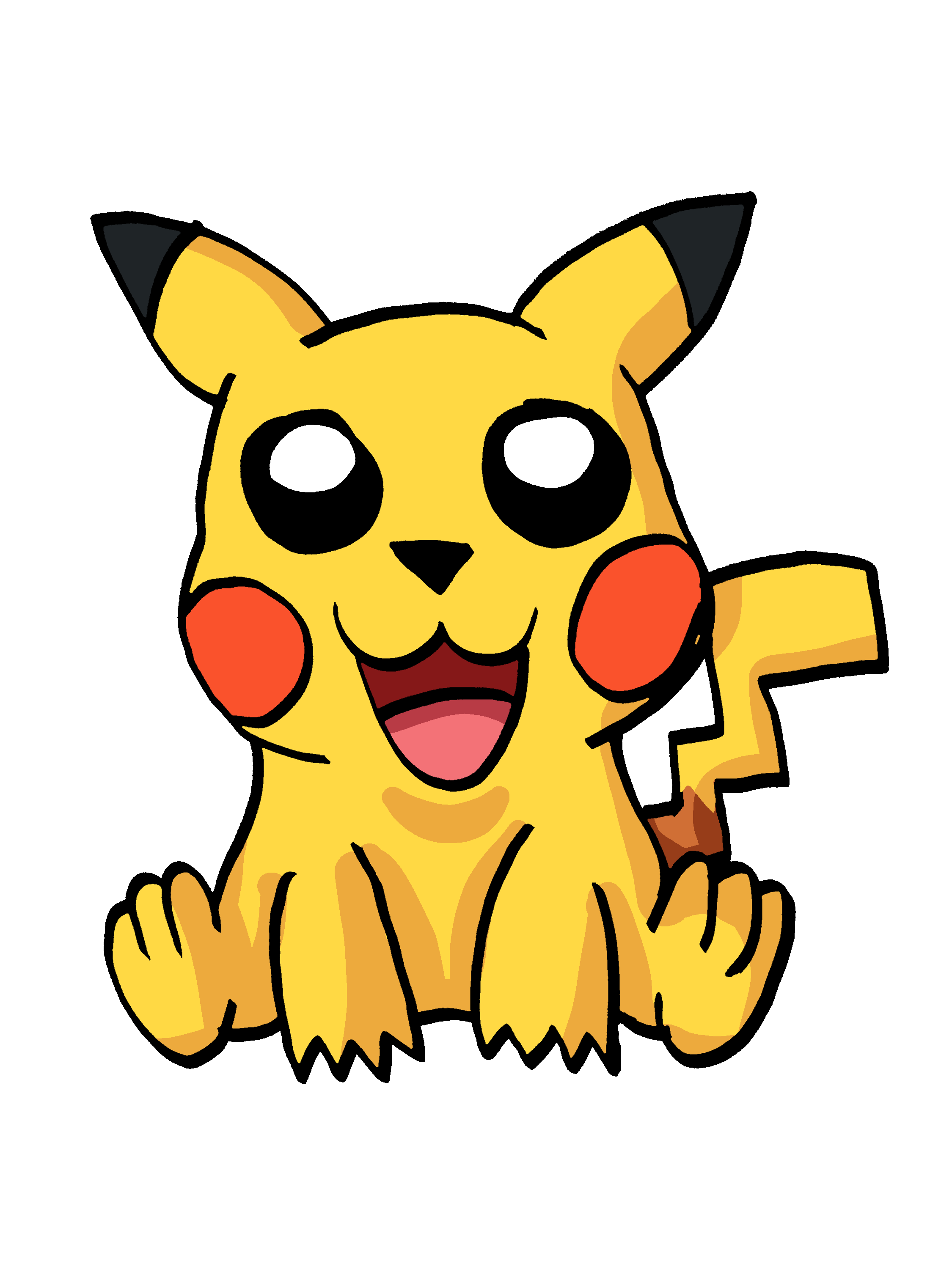 [OC] My simple drawing of Pikachu | Scrolller