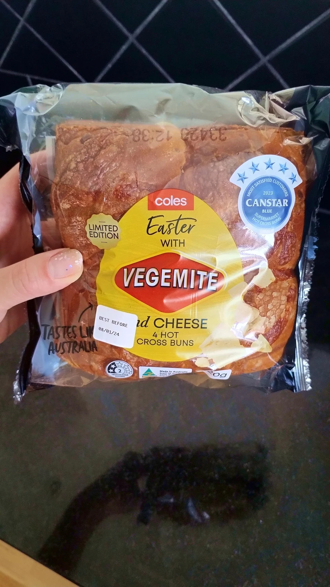 Coles hot cross buns in January...that are cheese and vegemite flavoured. | Scrolller