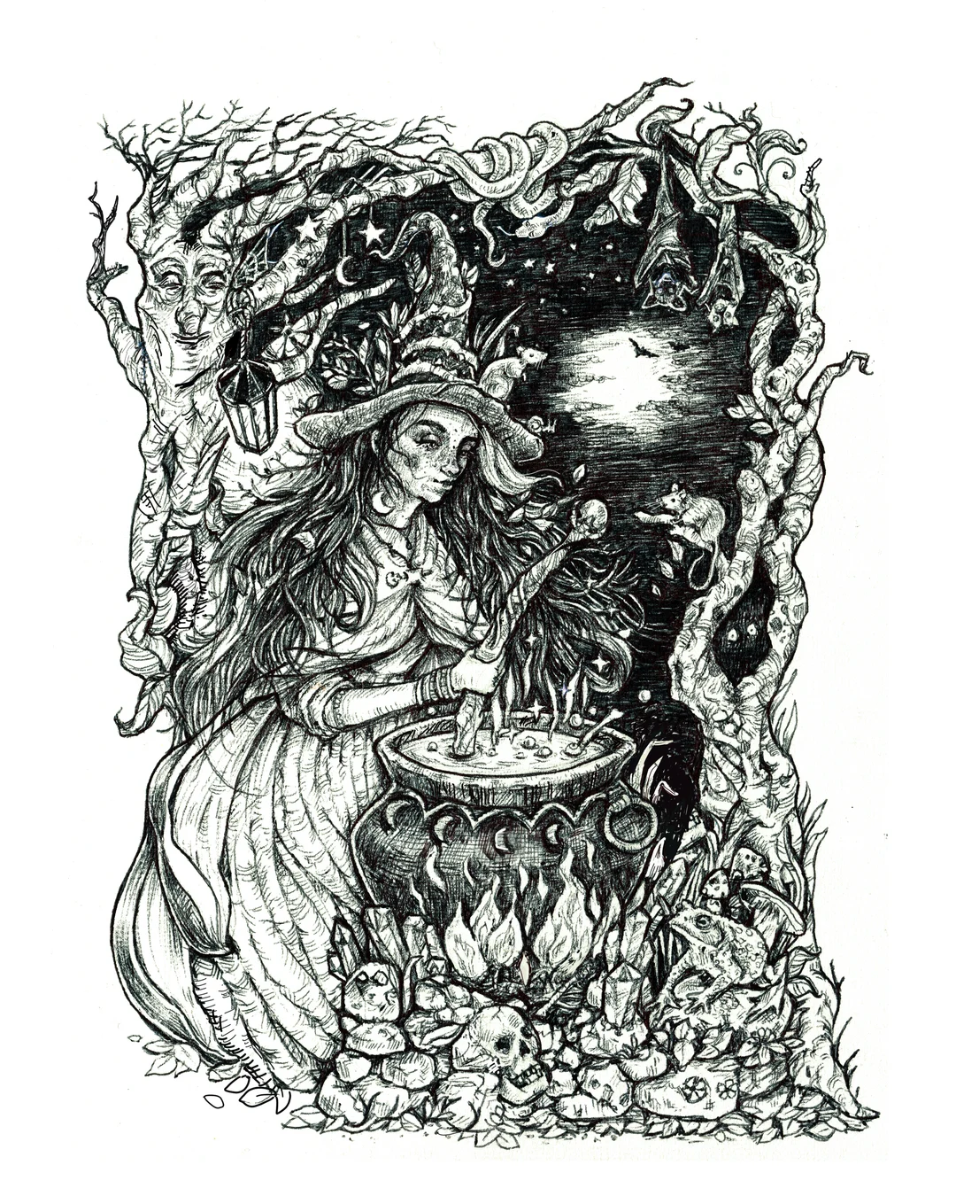 Potion Making, me, ballpoint pen, 2021 | Scrolller