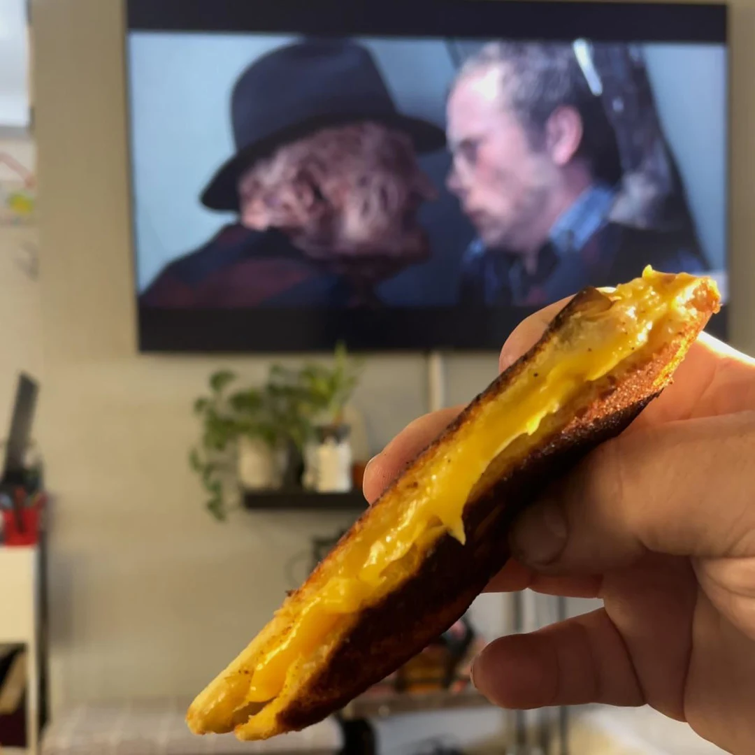 Some cheesy grilled cheese for cheesy horror! | Scrolller