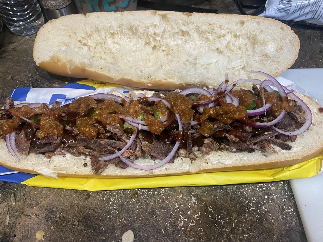 BIG French bbq Asada sandwich | Scrolller