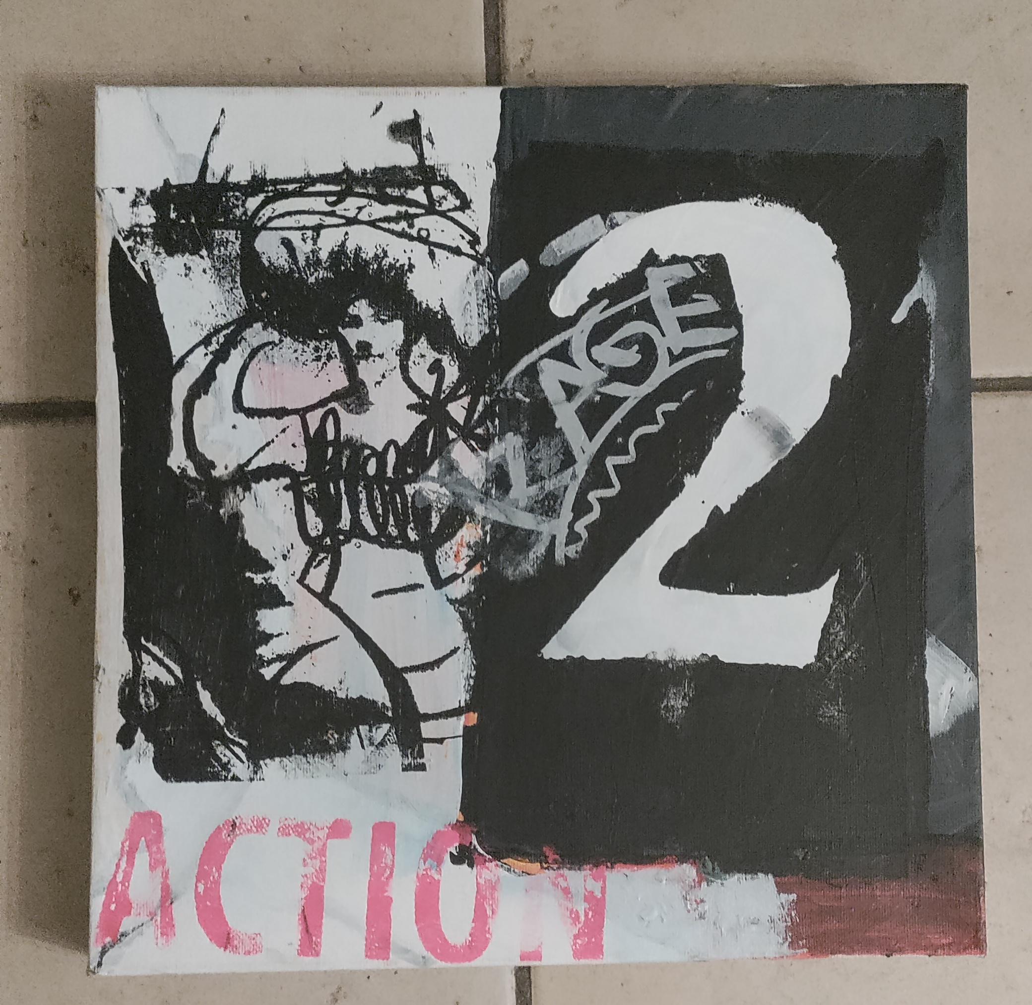 Action Rage, me , canvas , 2021 | Scrolller