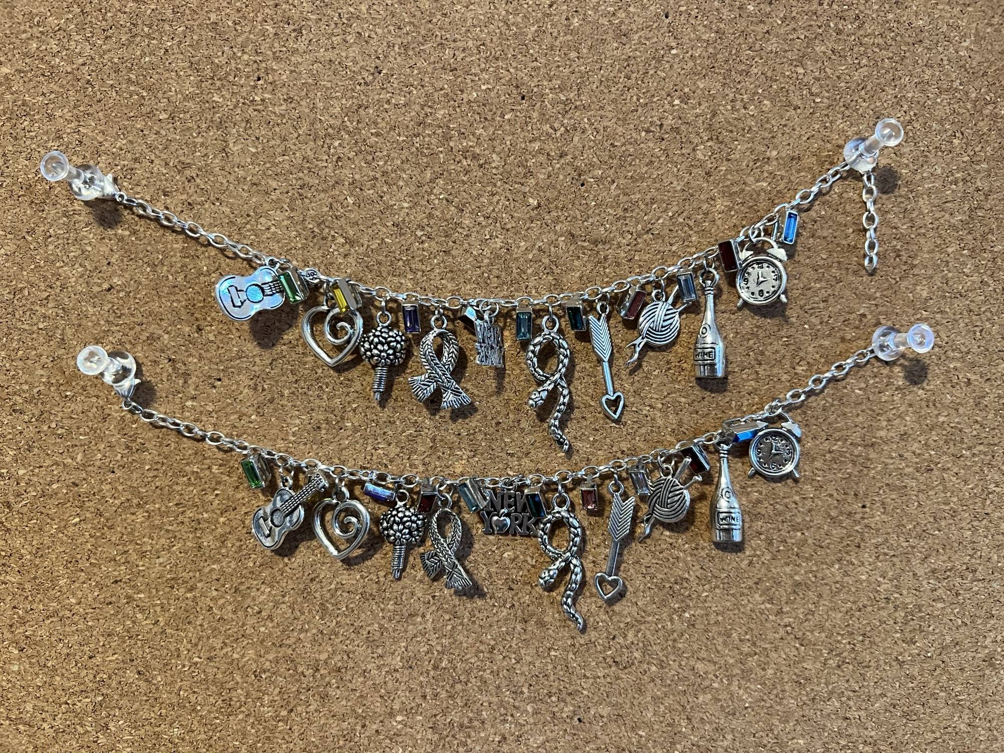 I was inspired by another post, so here’s the charm bracelets I made for my friend and I in ...