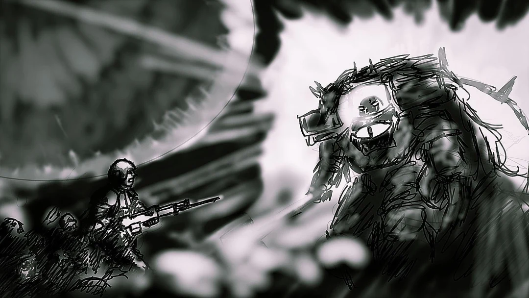 Commission sketch: The Guard Stand Firm | Scrolller