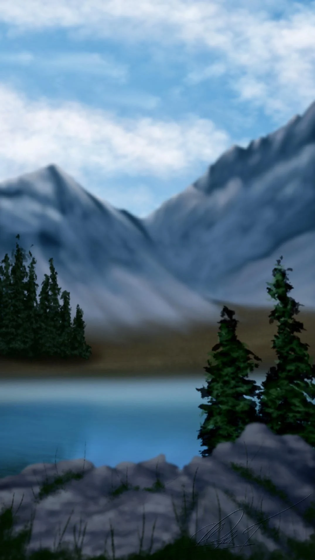 A Gloomy getaway, angelicarts (me), digital, 2023 | Scrolller