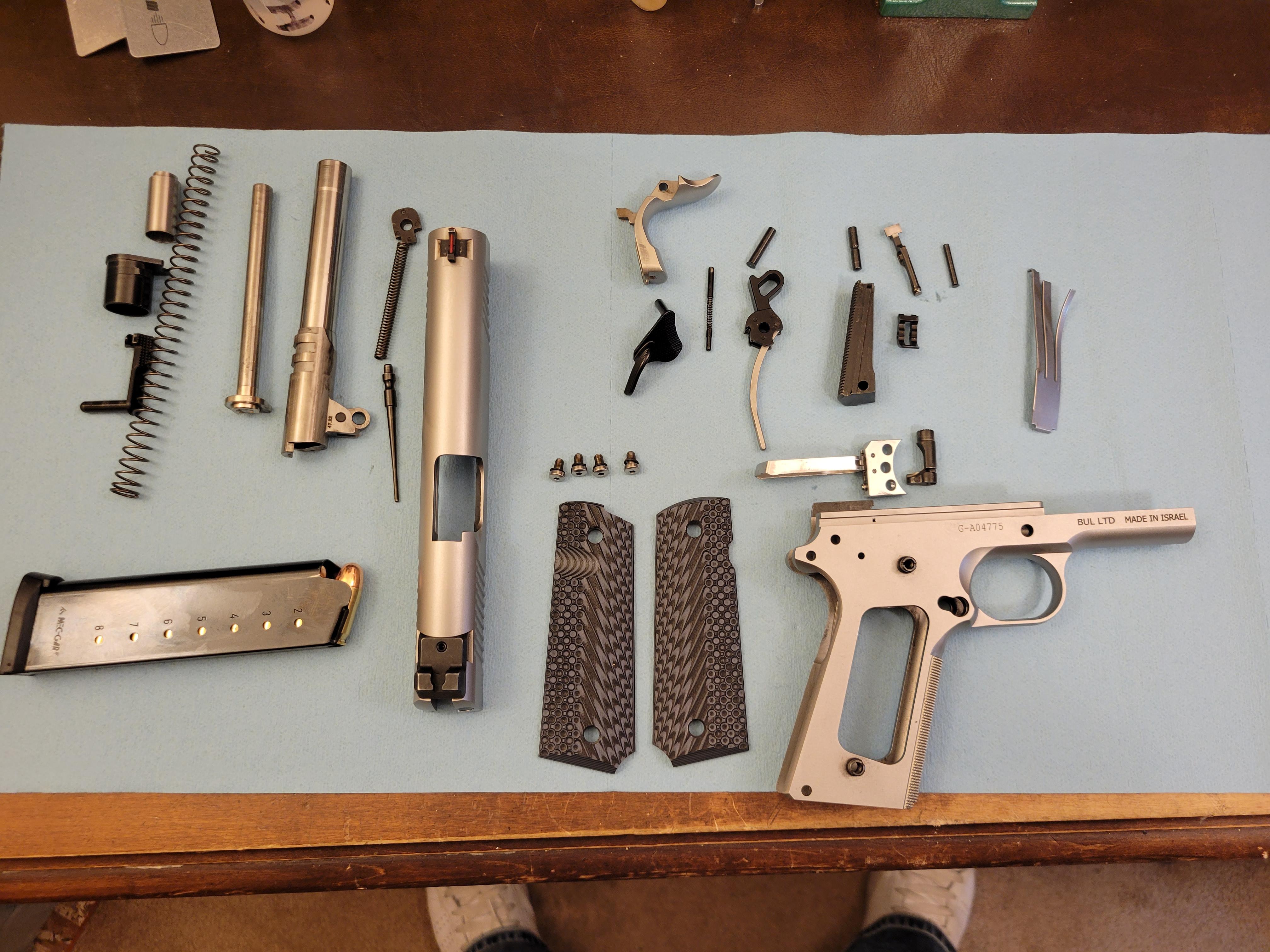 I just did my first complete disassembly on my Magnum Research 1911. Not too bad. | Scrolller