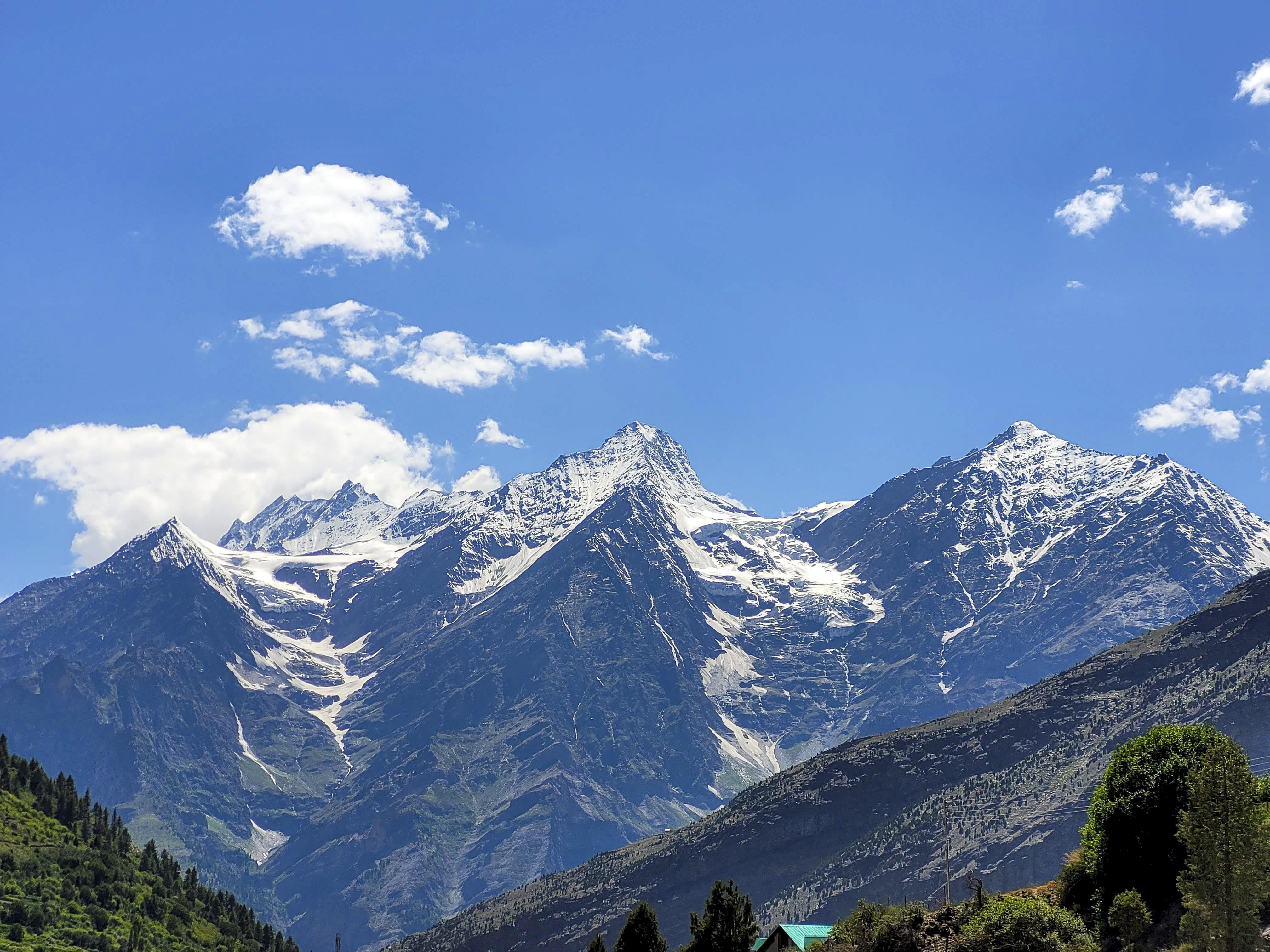 Snow capped mountains in Lahual Valley, India | Scrolller