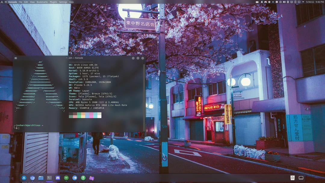 [KDE Plasma 5] First rice and arch install | Scrolller