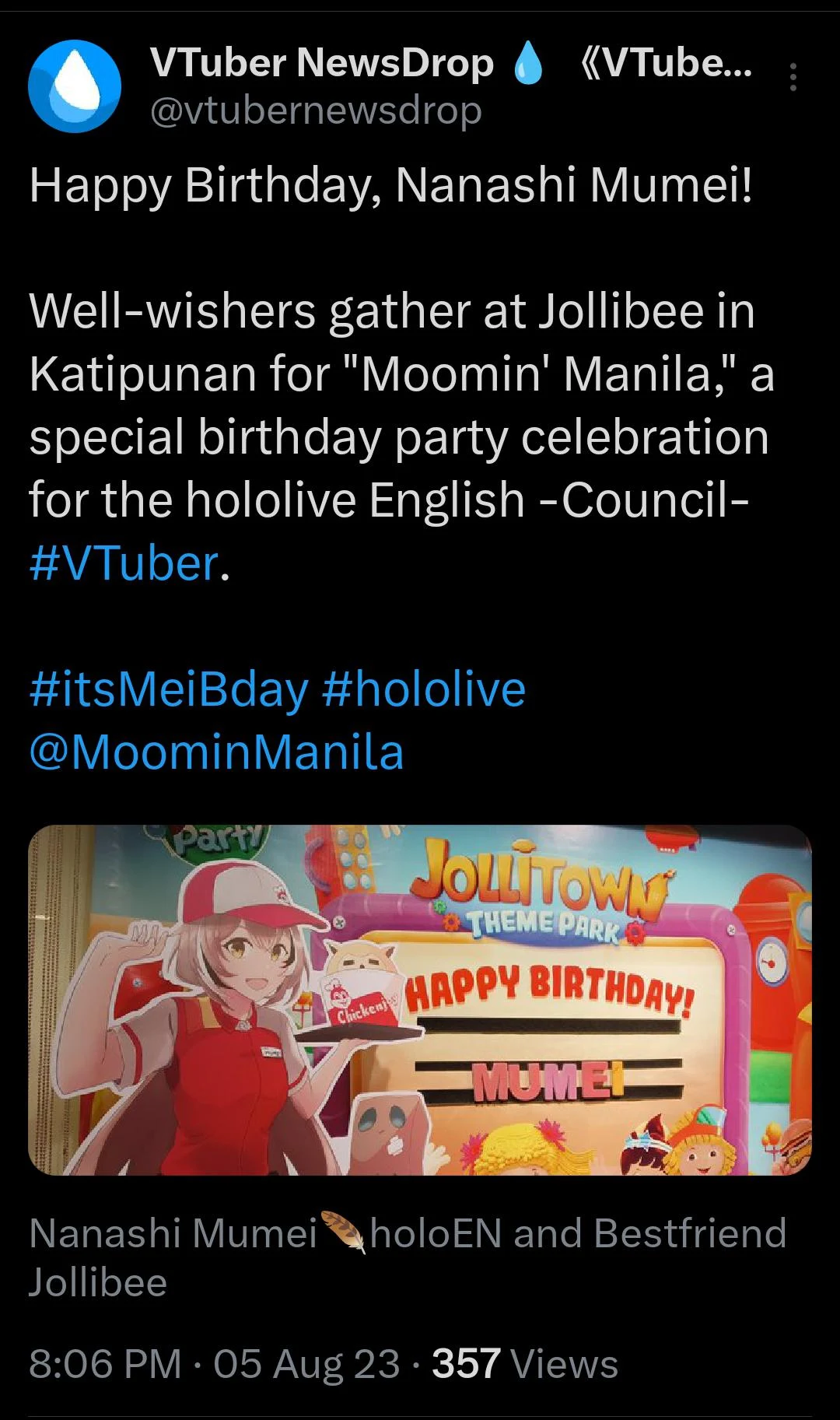 Jollibee Birthday Party for Mumei | Scrolller