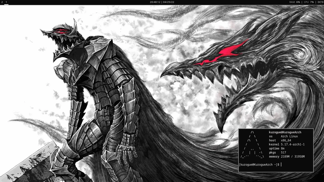 [i3-Gaps] Guts and His Darkness | Scrolller