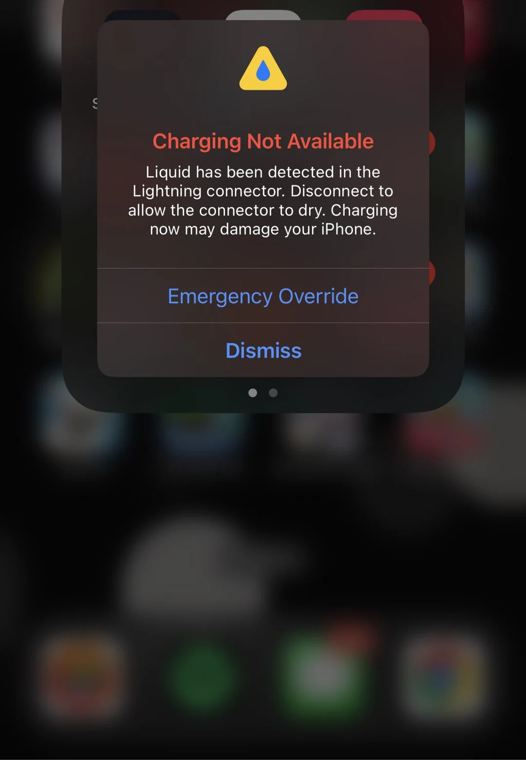 Never seen this before. Just woke up, phone not physically wet. Very humid morning. What should ...