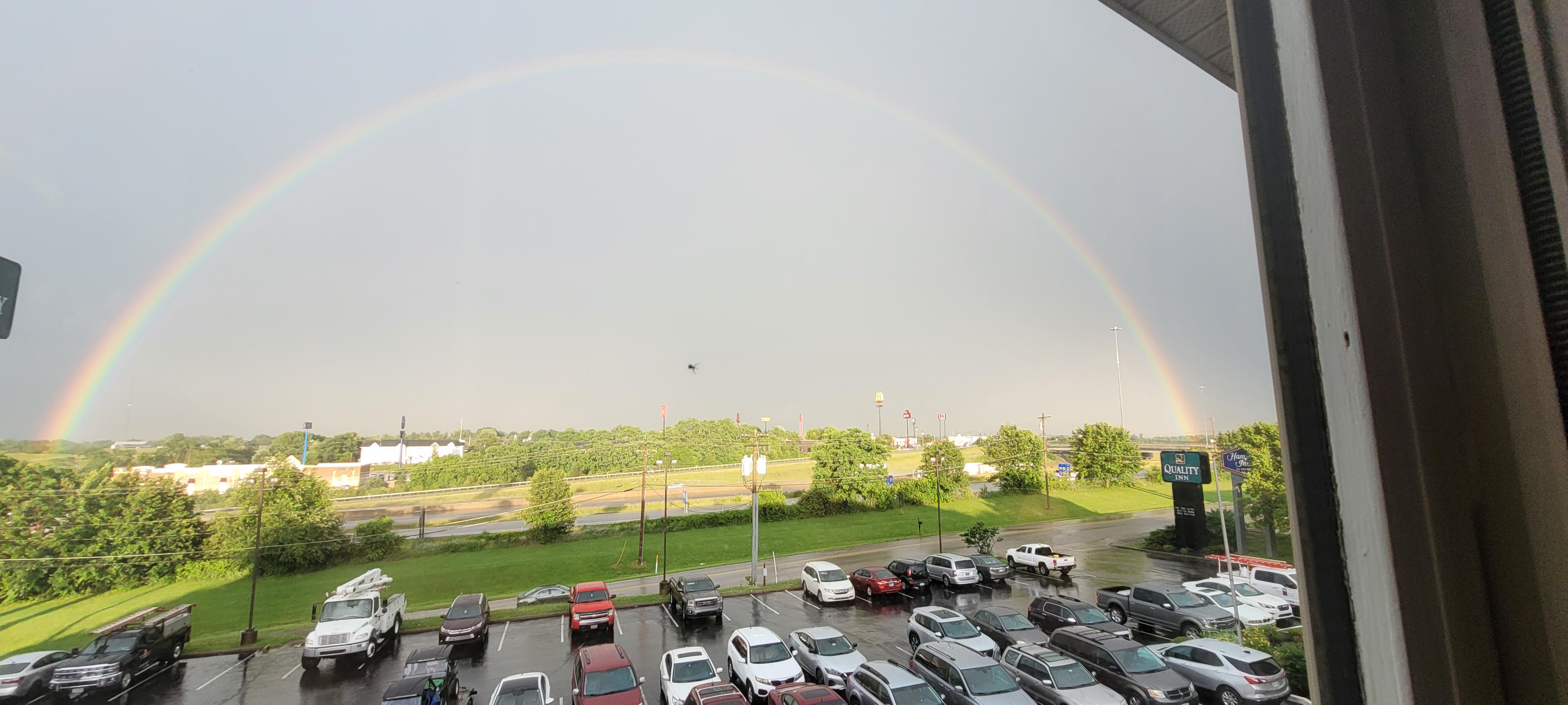 Got a great view of a full rainbow | Scrolller