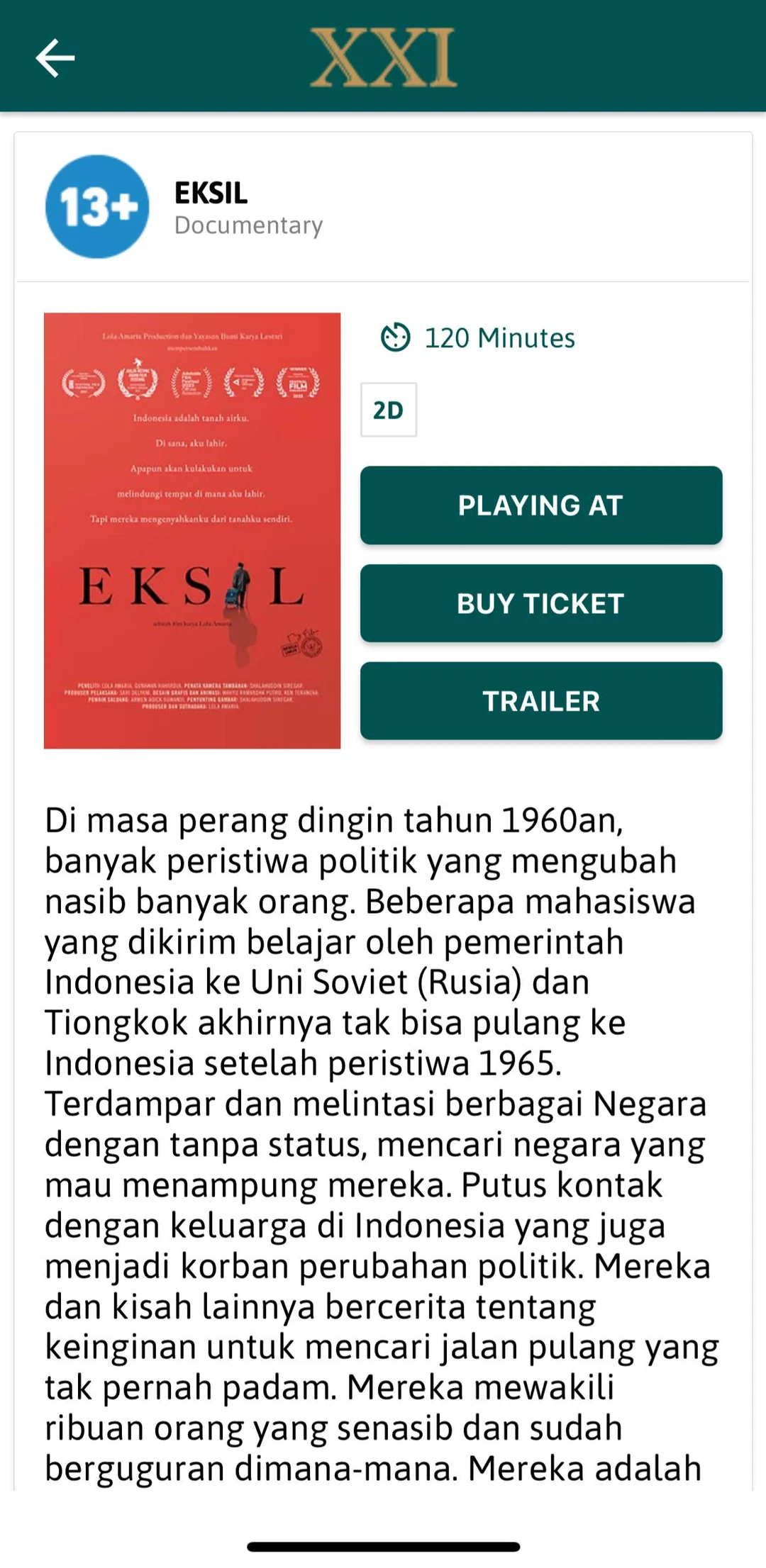 Ayo nonton EKSIL, selagi ada di bioskop. | Scrolller