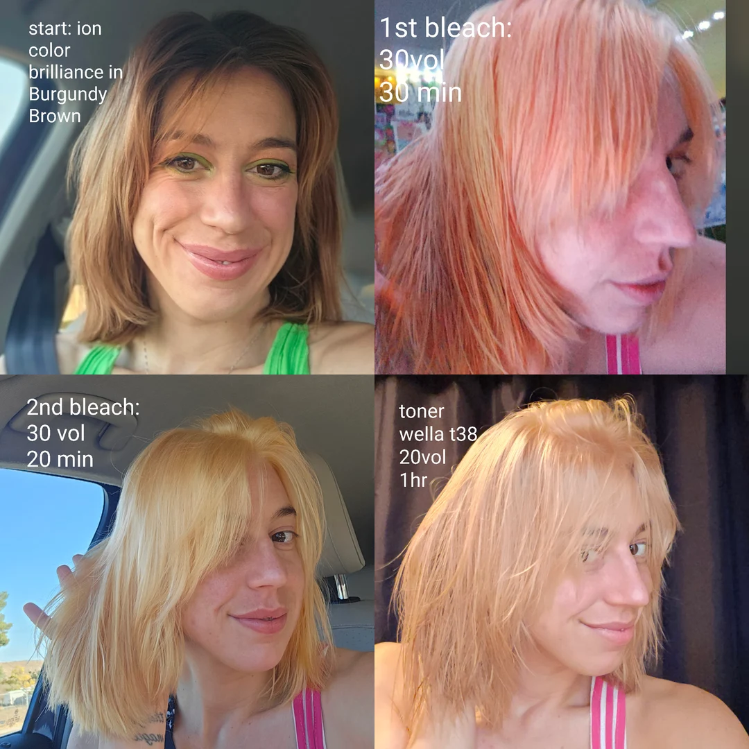 Sharing an impulsive at-home bleach journey | Scrolller