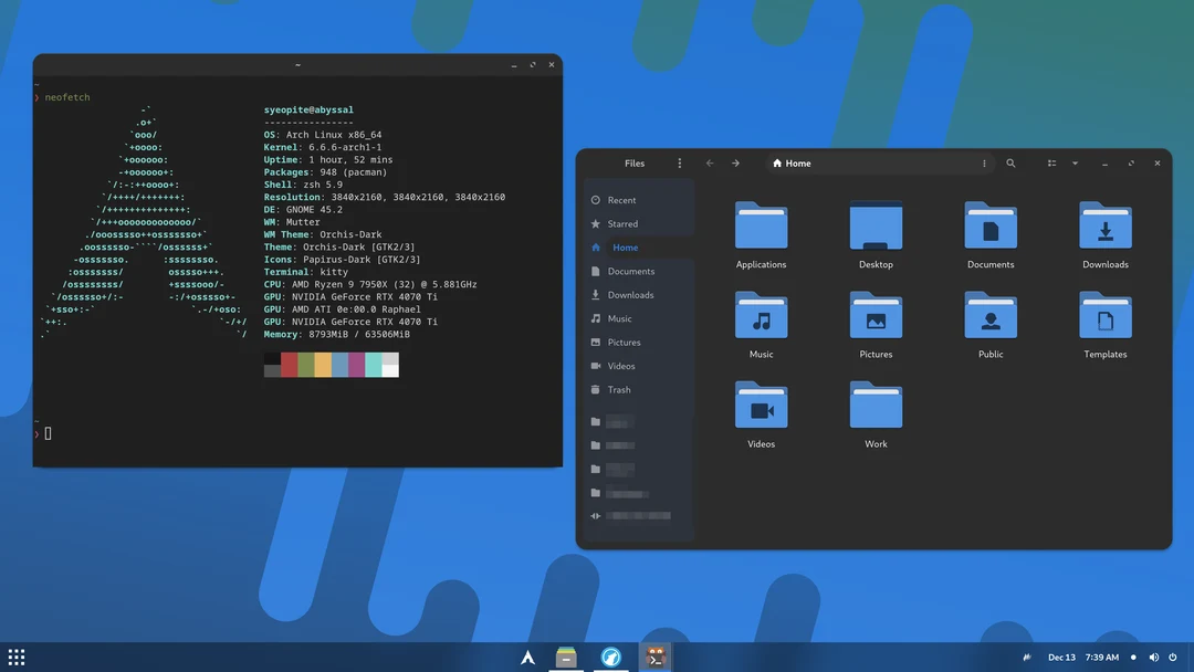 [Gnome] Slightly modified Orchis theme without a top-bar | Scrolller