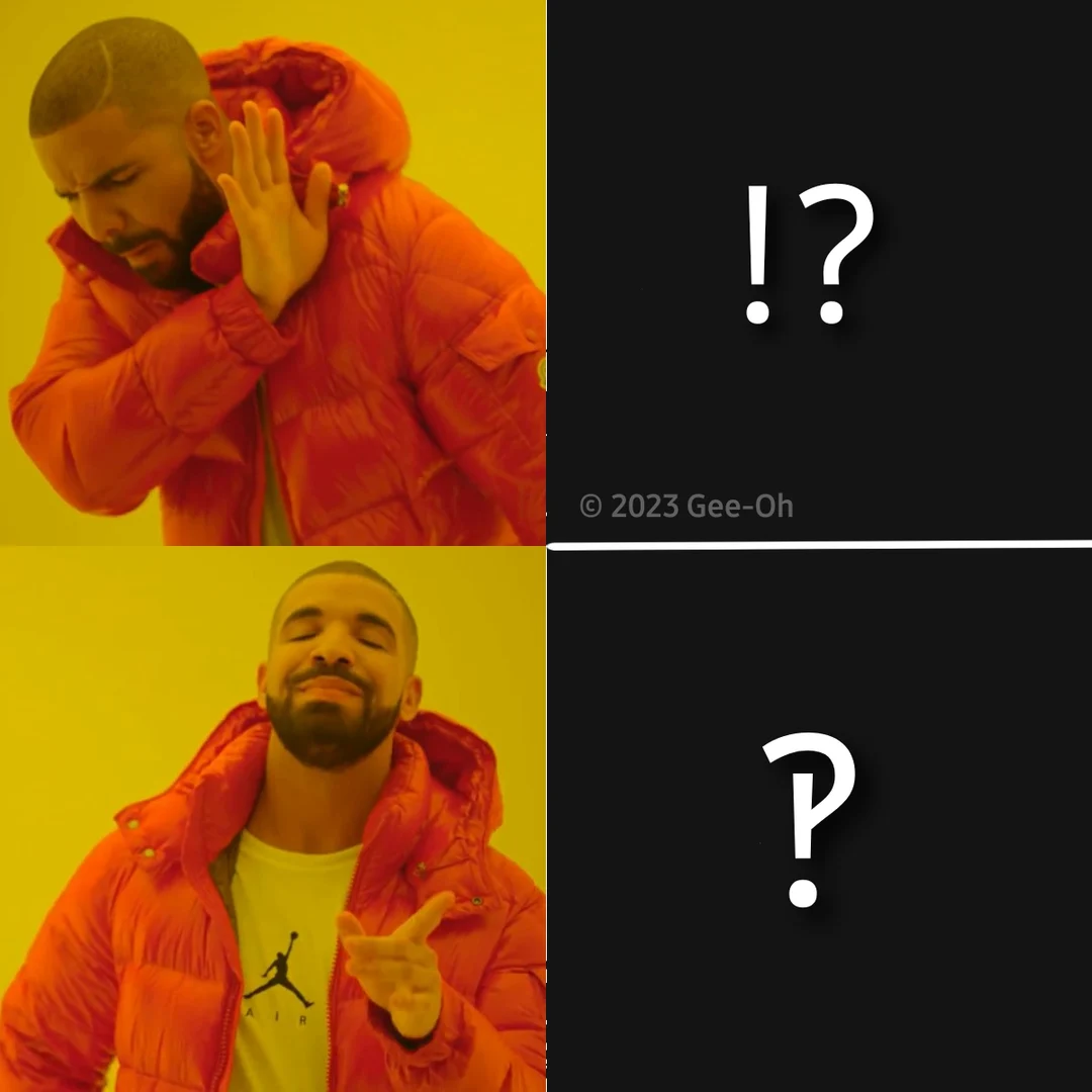 Normalize using the interobang‽ | Scrolller