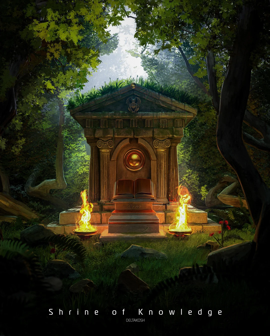 Shrine of Knowledge, me, digital, 2023 | Scrolller