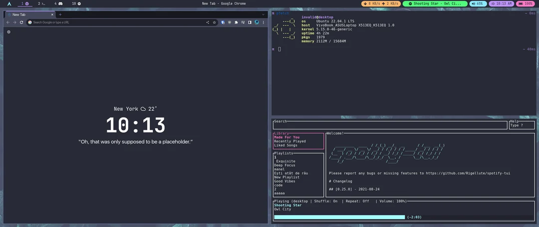 [i3-gaps] dracula rice | Scrolller