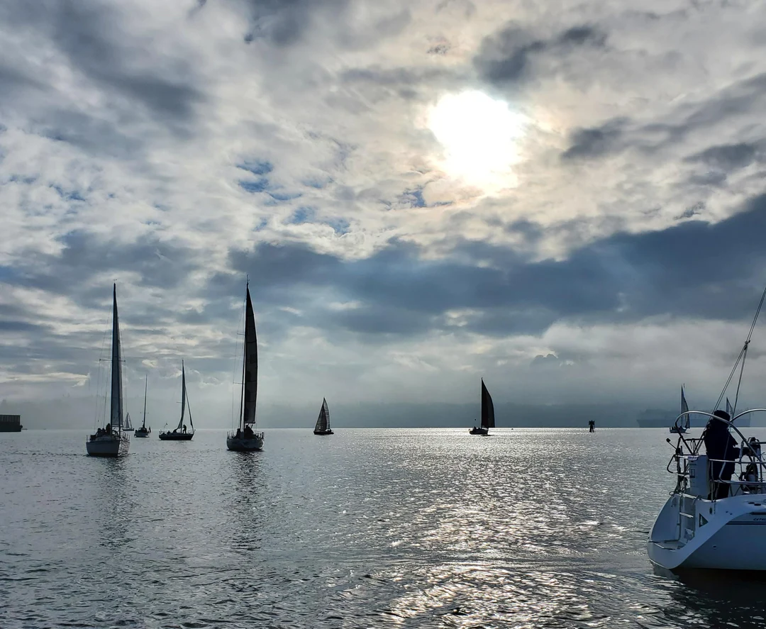 Winter racing in the Salish sea. | Scrolller
