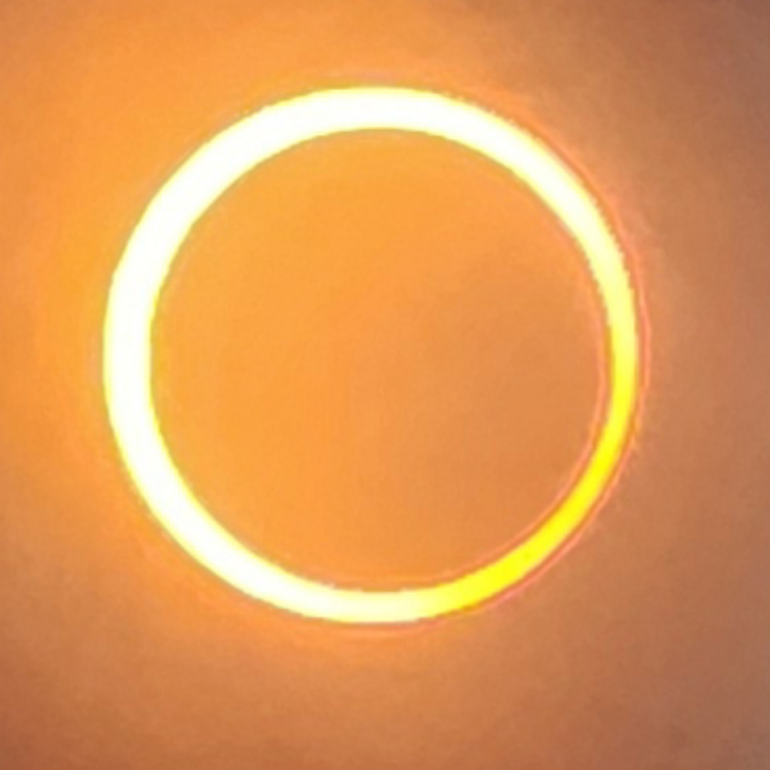 Photo I took of the Annular Eclipse yesterday. | Scrolller