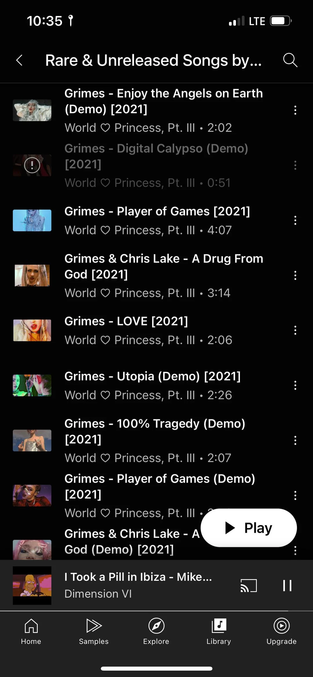So-called “leaked” Grimes songs | Scrolller