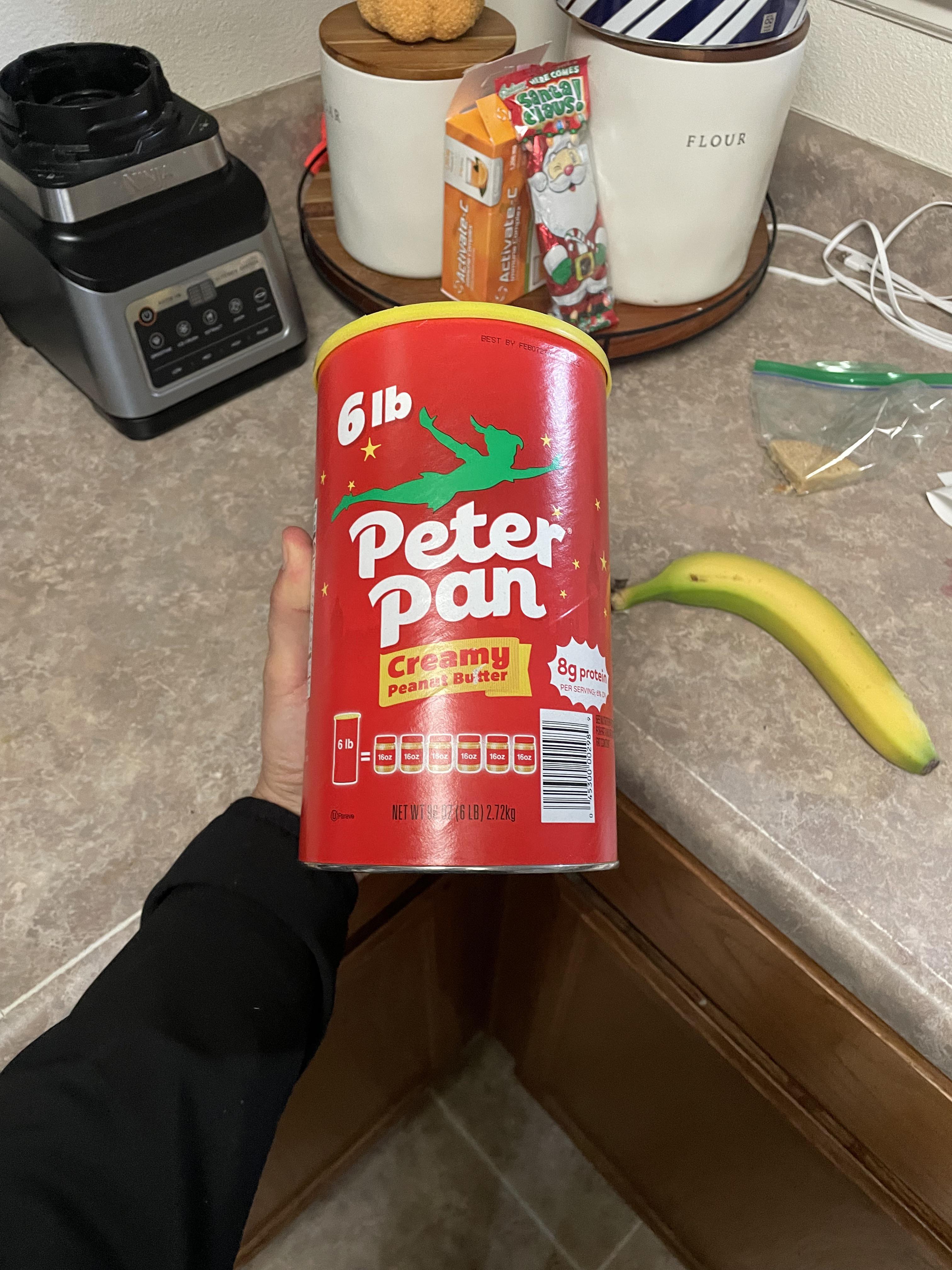 A 6lb jar of Peanut Butter. | Scrolller