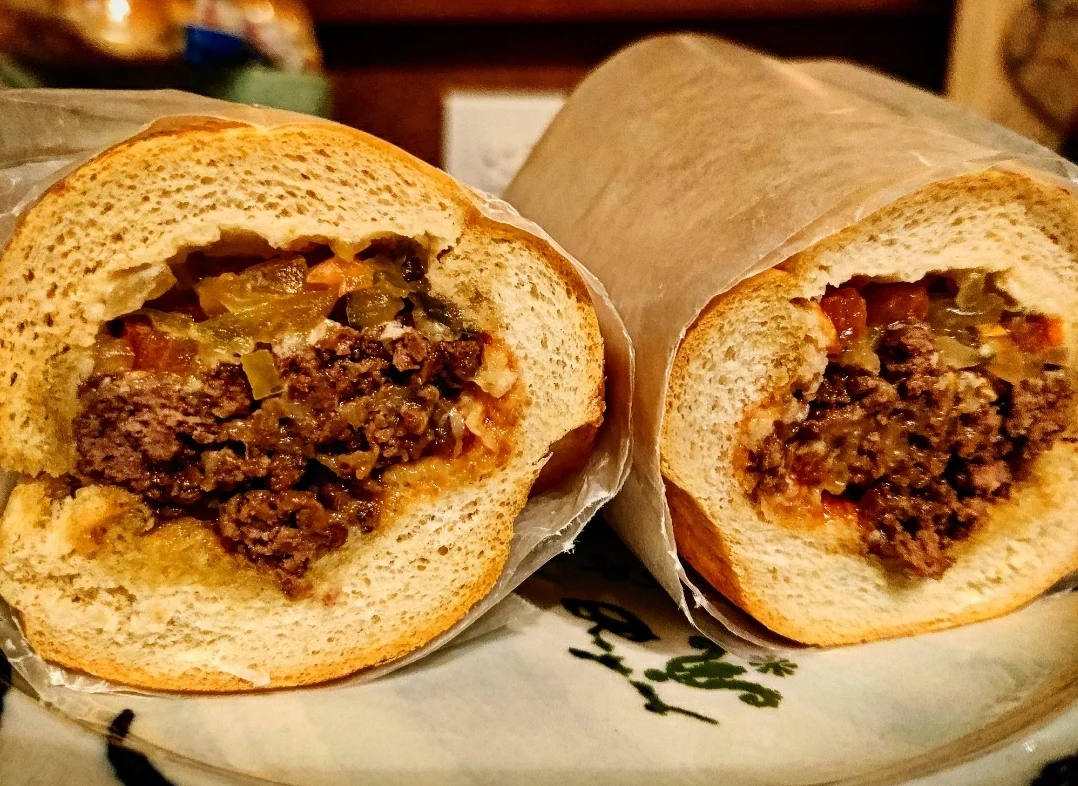 Chopped cheese (thought I had iceberg lettuce to shred, bungle!) | Scrolller
