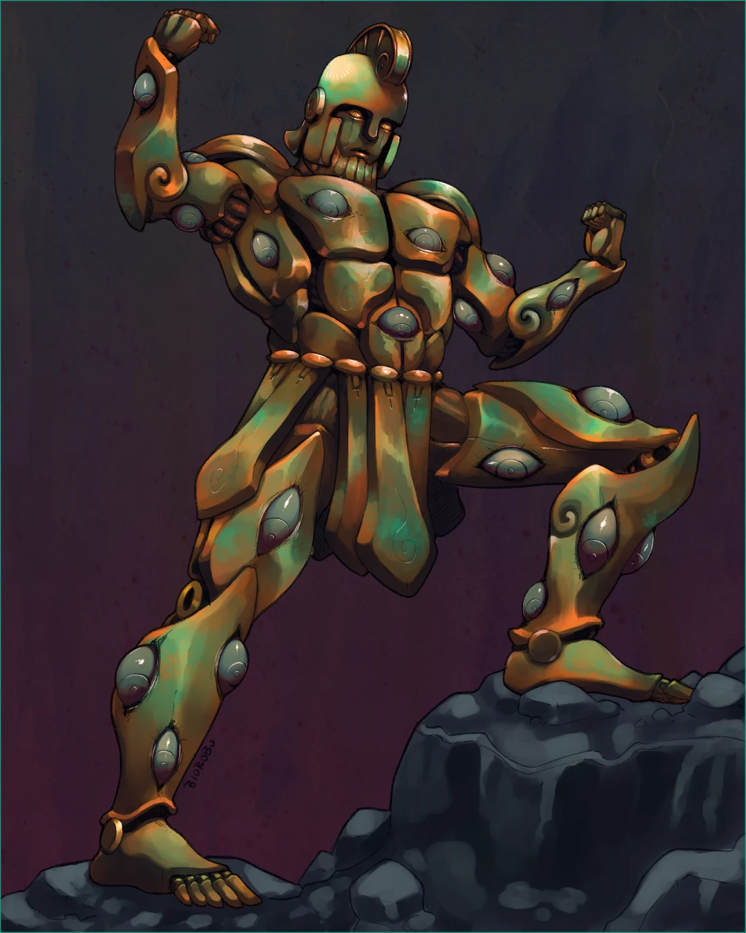 Bronze Golem by BioRobo | Scrolller