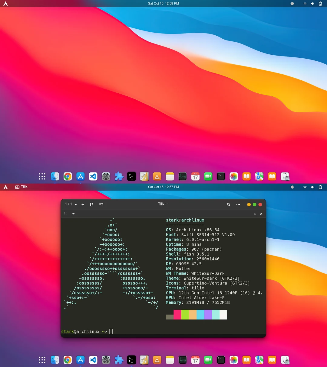 [GNOME] macOS Big Sur look on Arch Linux | Scrolller