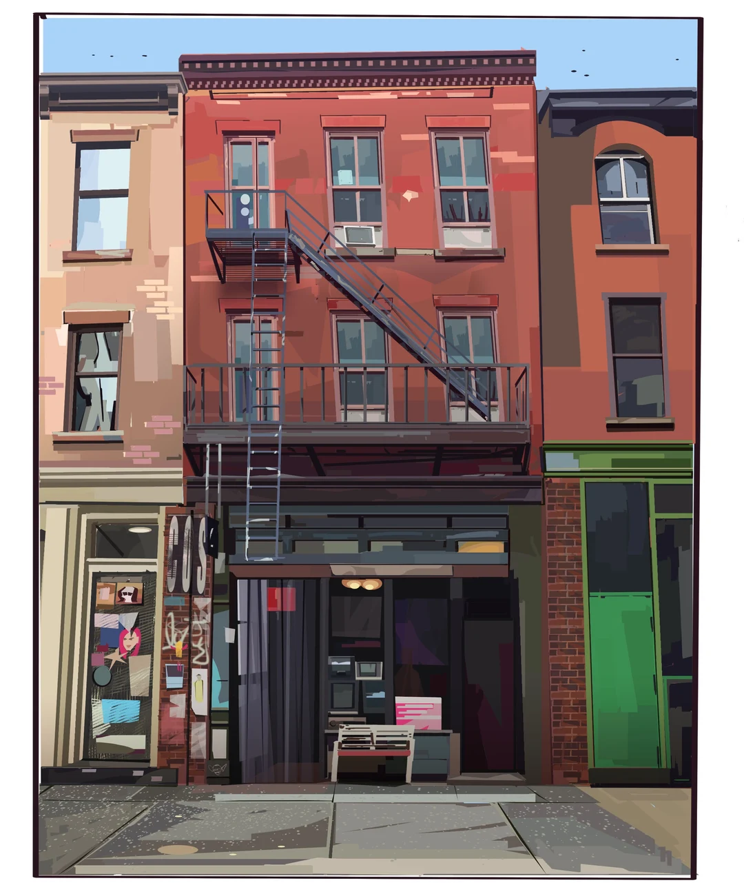 Some buildings, alexruiz, digital, 2023. | Scrolller