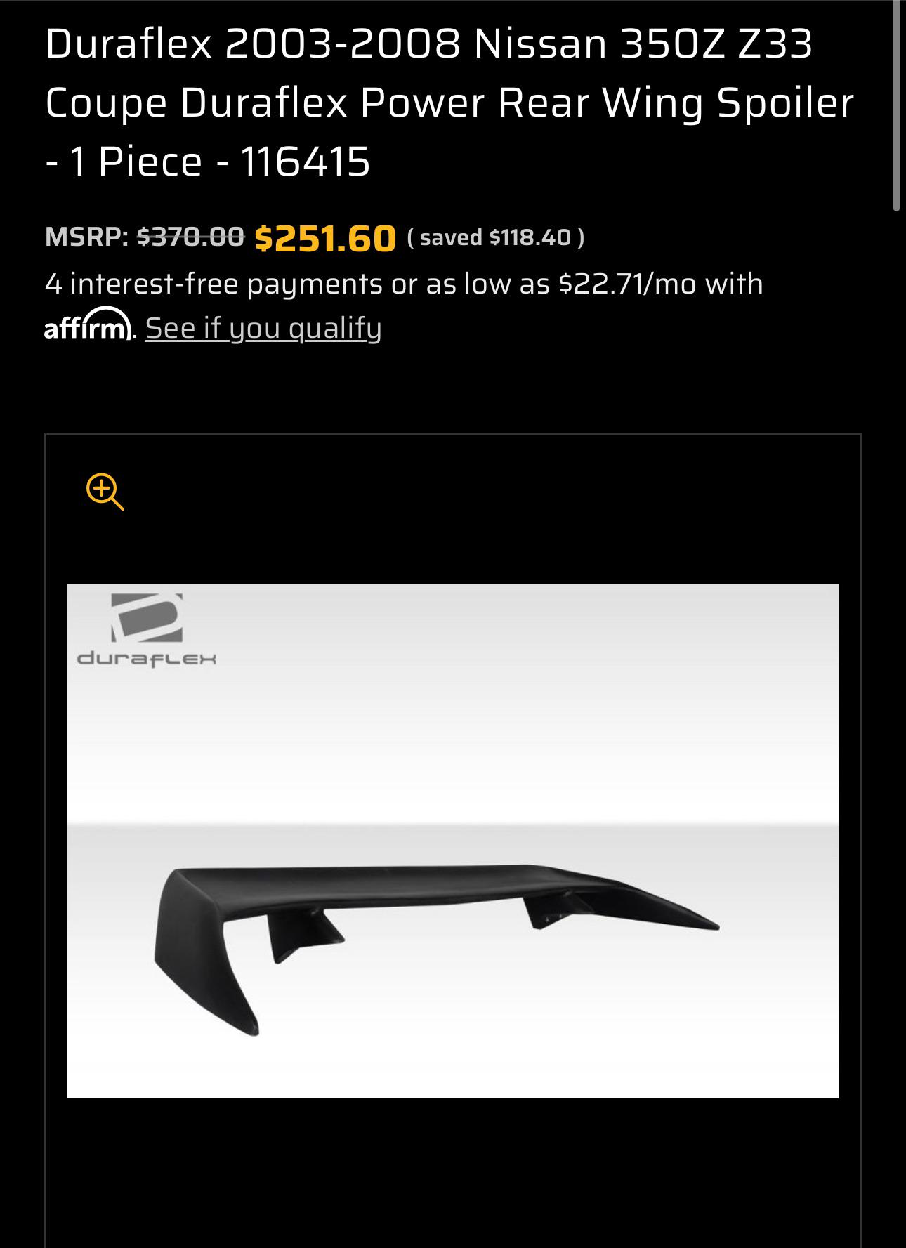 Spoiler/Wing Help | Scrolller