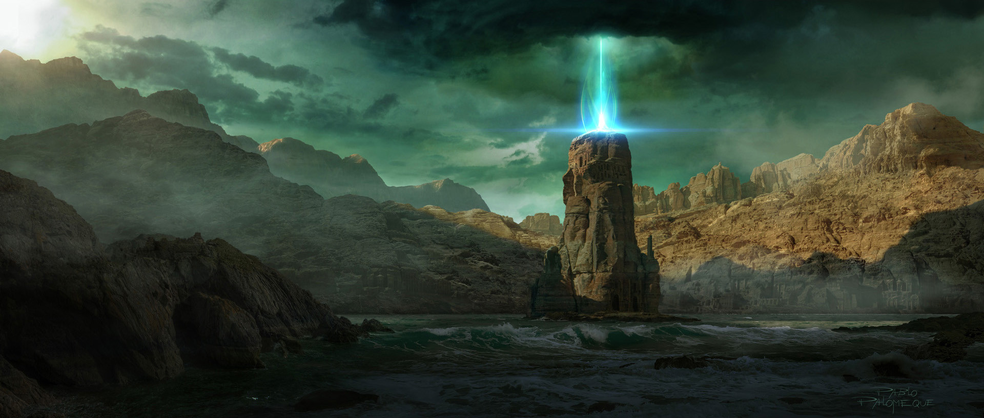 Light tower by artist Pablo Palomeque | Scrolller