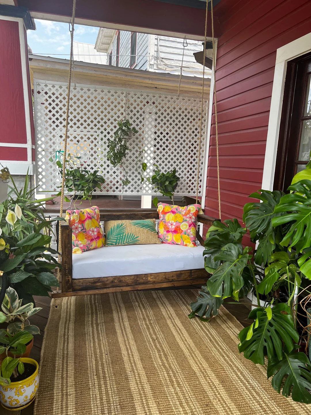 Installed a living plant wall on the front porch of our 115 year old home | Scrolller