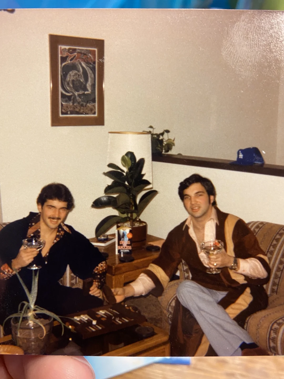 My dad and uncle being Czechoslovakian Playboys on Dallas & Martinis Night (1980s) | Scrolller