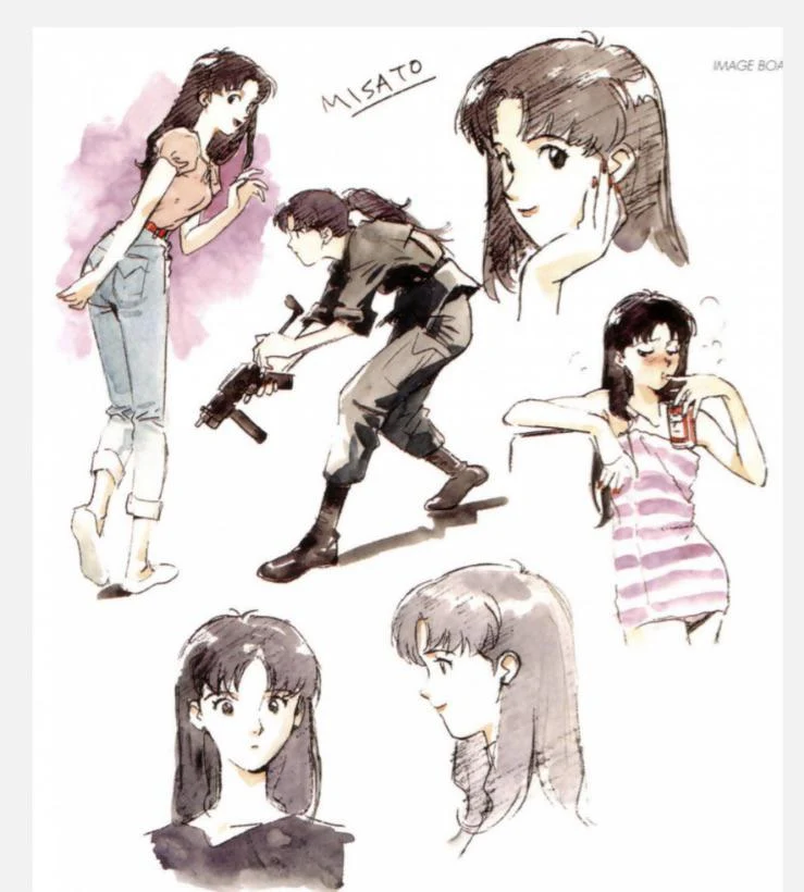 OG Misato concept art | Scrolller