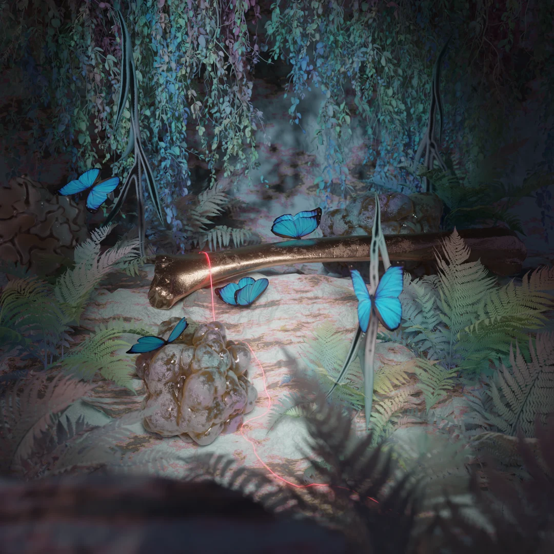 Mineral skeleton,pleroma(me),3D sculpture,2023 | Scrolller