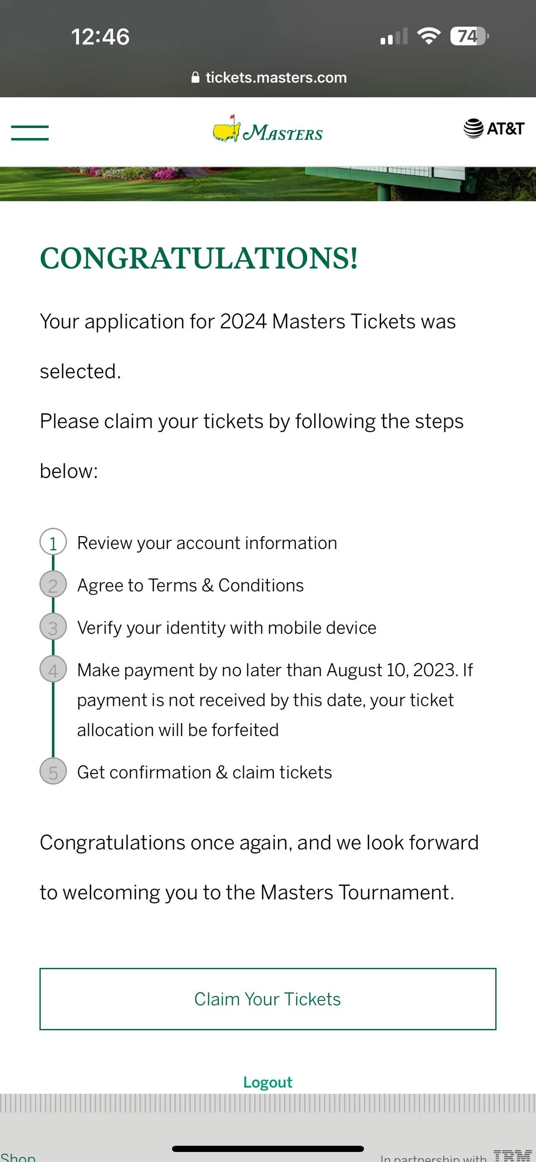 Any advice for first time going to the masters? | Scrolller