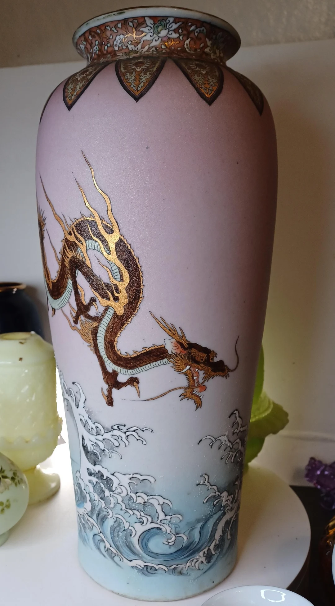 Dragon vase, Takeuchi Chubei, Japan, ishime yaki glaze on ceramic, 1890 | Scrolller