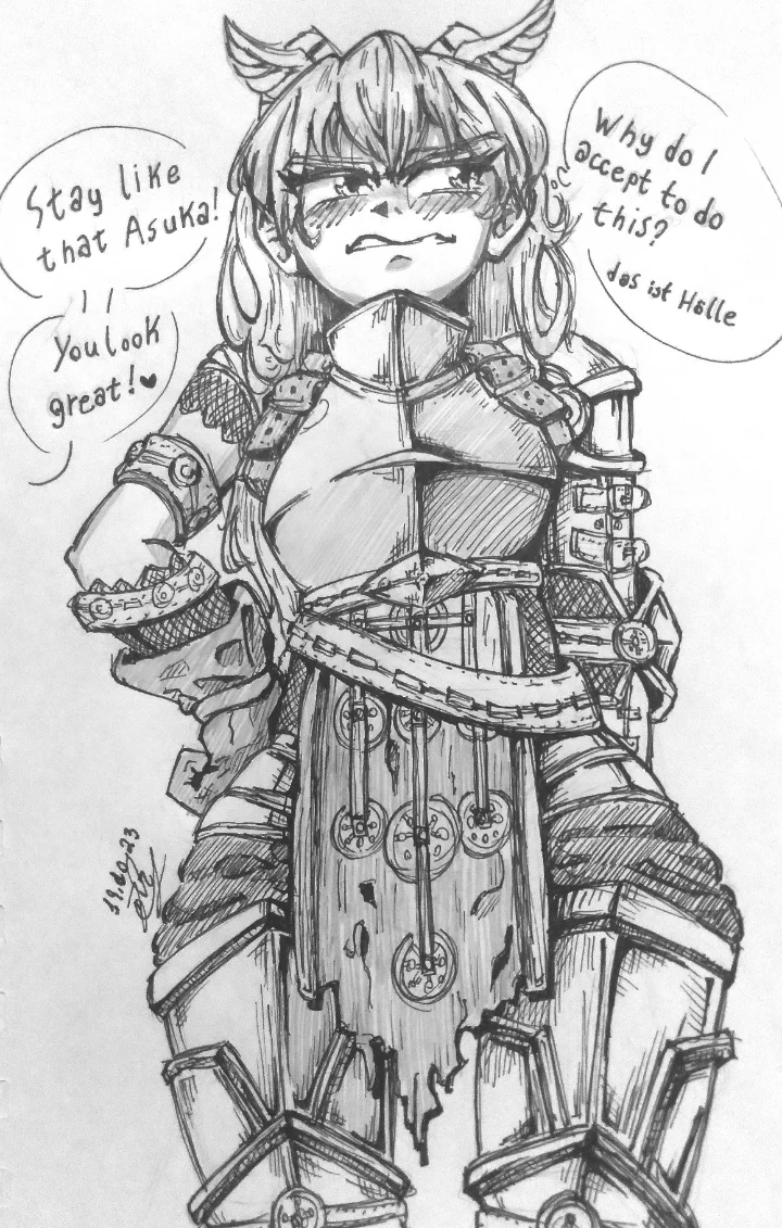 Asuka using a Medieval Armor | Scrolller