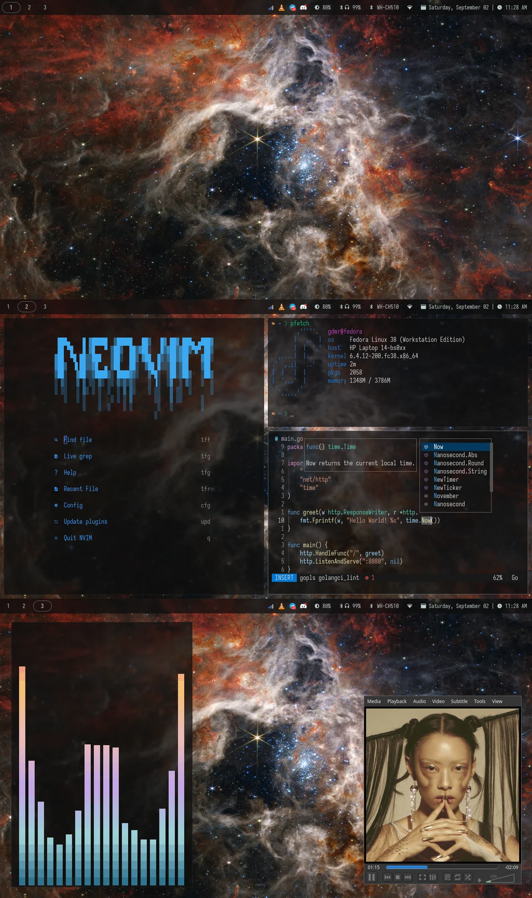 [Hyprland] Tarantula Nebula | Scrolller