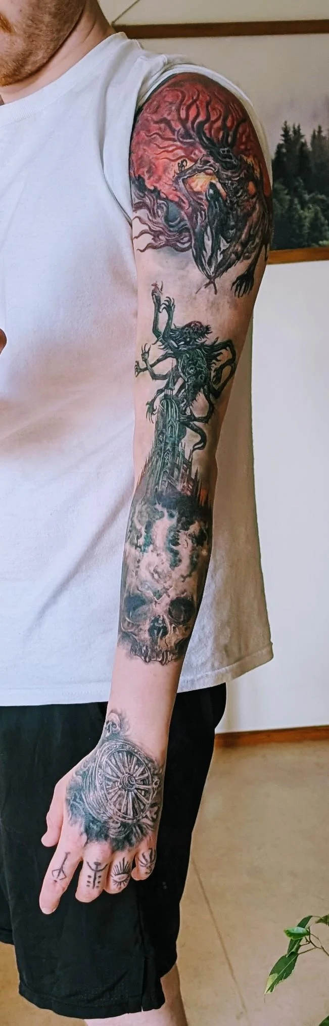 My bloodborne sleeve, work in progress. | Scrolller