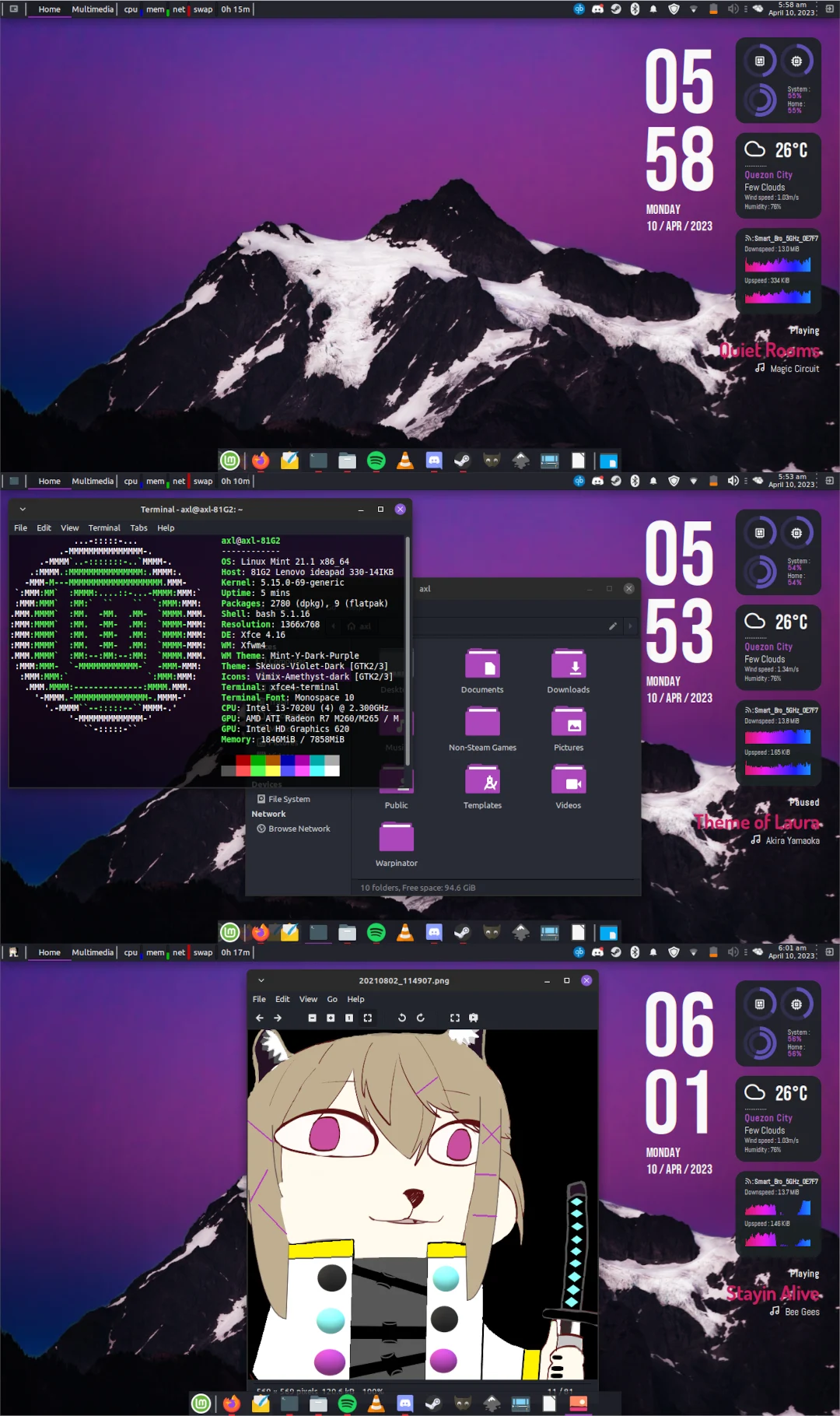 [XFCE] My first actual rice | Scrolller