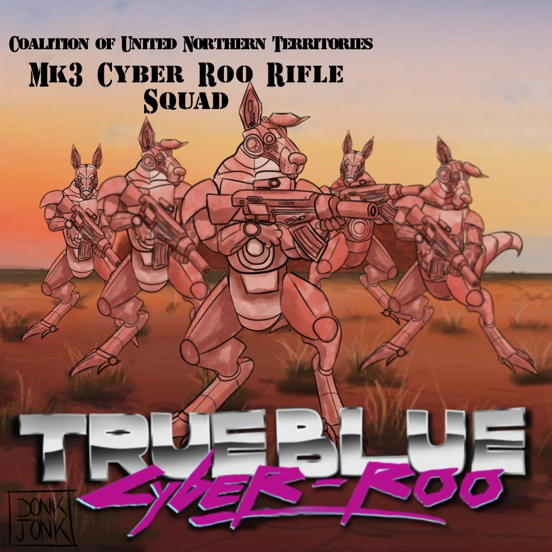 Jonno’s Lads evolved into this… True Blue Cyber Roo. | Scrolller