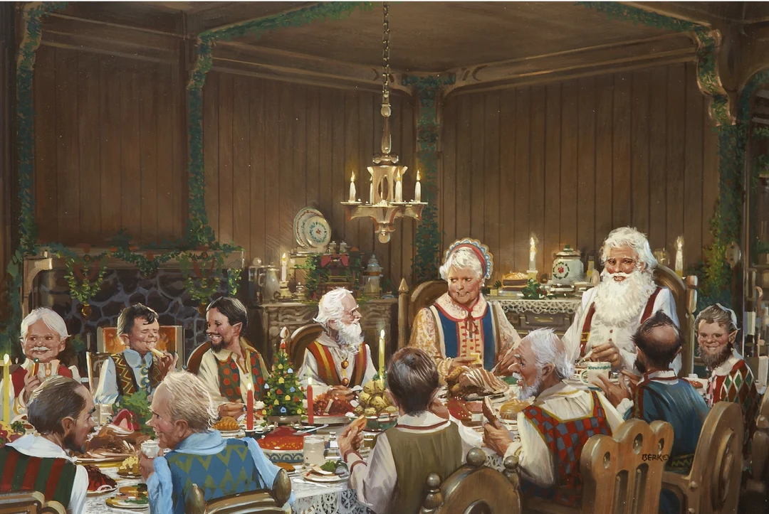The Great Christmas Feast by John Conrad Berkey | Scrolller