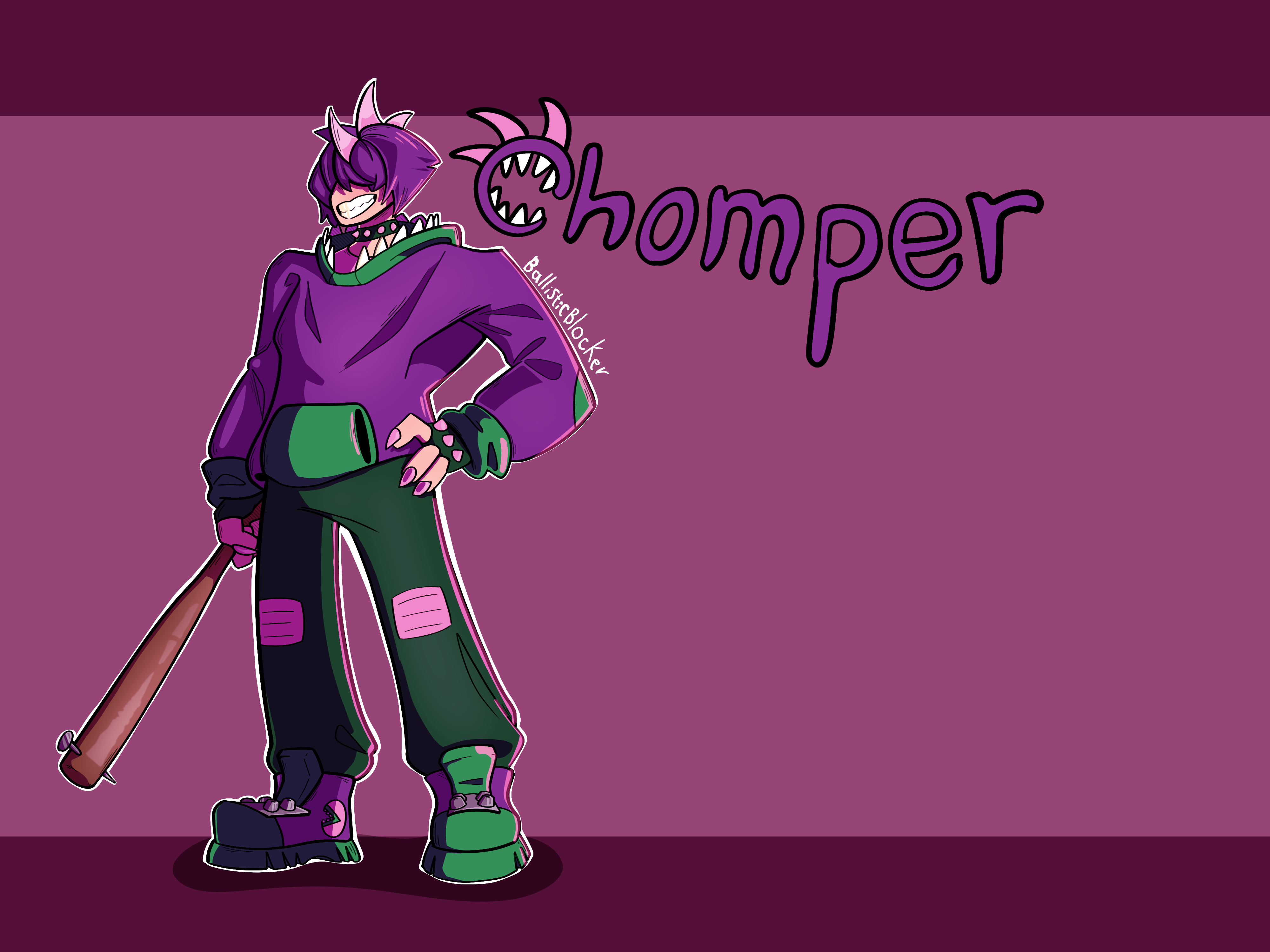 A more stylised take on my human chomper design! | Scrolller