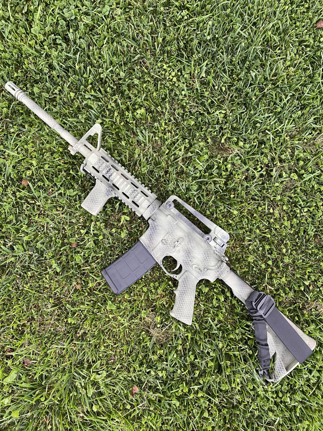 Anyone love the classic look of the carry handle and quad rail… | Scrolller