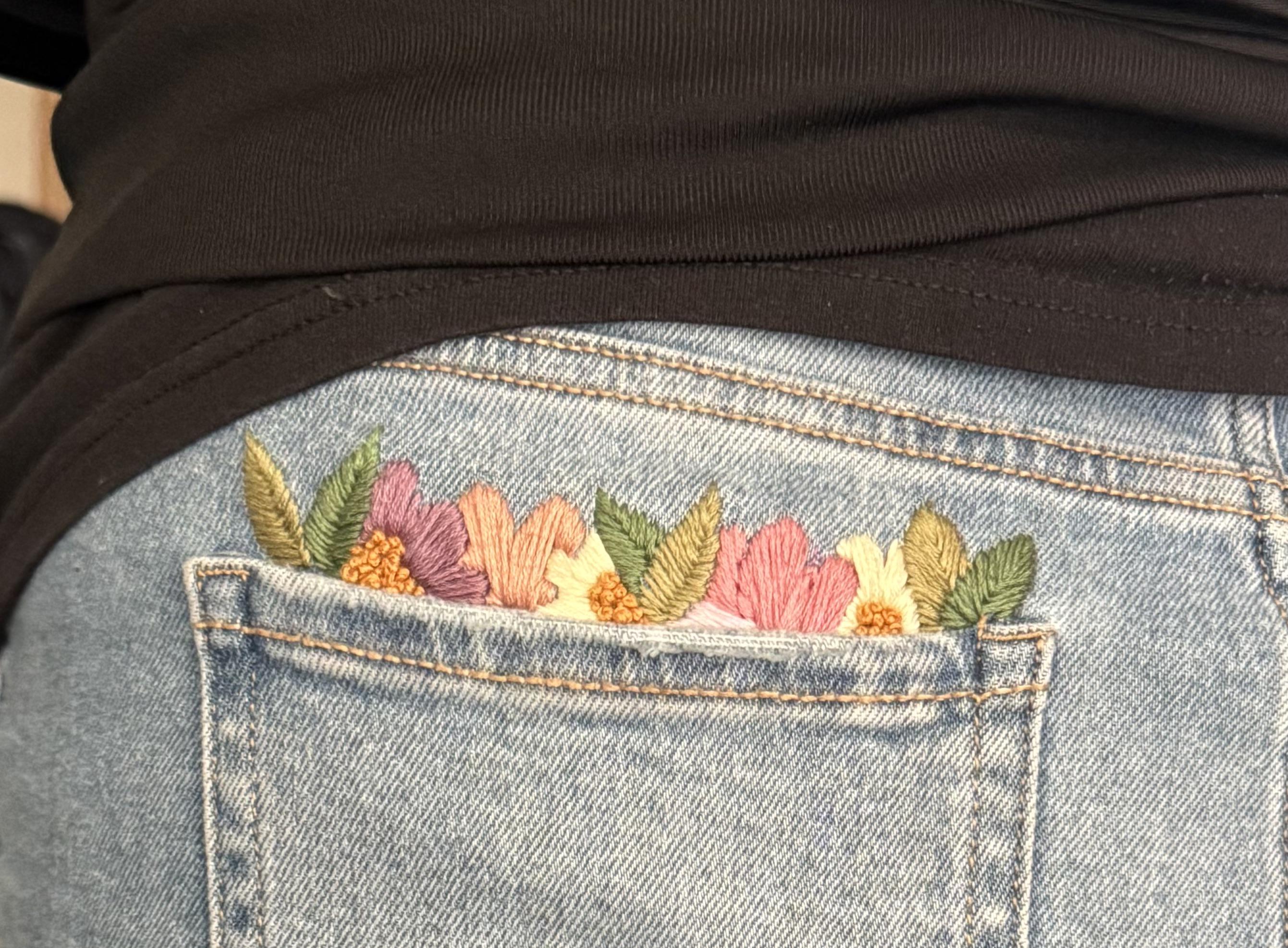 Work on my Jeans Pocket | Scrolller